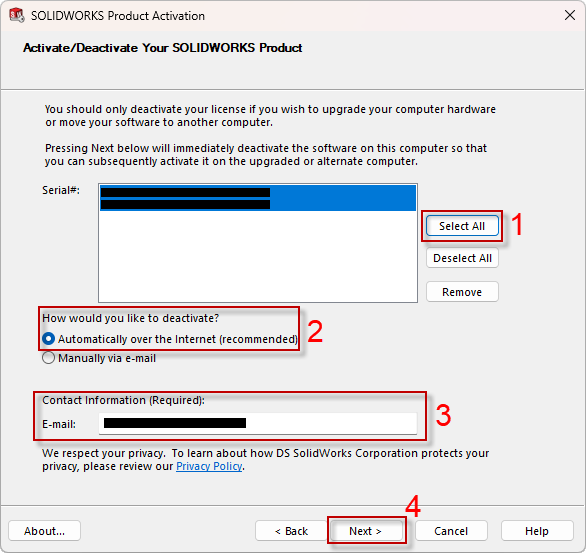 How do I transfer my Standalone SOLIDWORKS License?