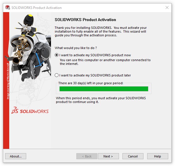How does the SOLIDWORKS activation process work?
