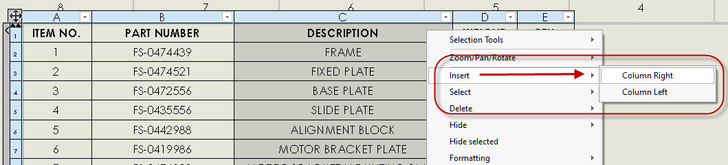 Units of Measure in a Bill of Materials