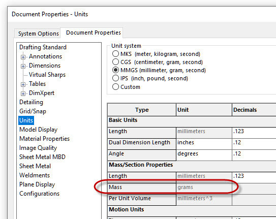 Units of Measure in a Bill of Materials