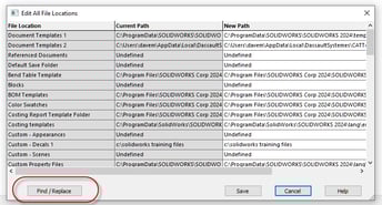 How are file paths repaired after upgrading SOLIDWORKS?