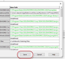 How are file paths repaired after upgrading SOLIDWORKS?