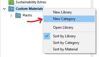 How can I create a Custom Material Library in SOLIDWORKS?