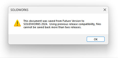 Saving A SOLIDWORKS File To A Previous Version