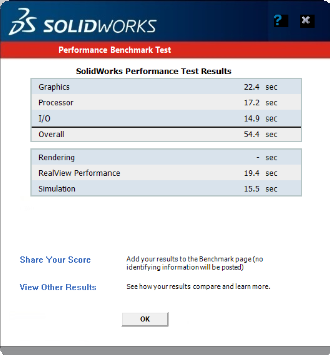How fast is your computer? SOLIDWORKS Benchmark Test