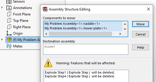 How can I troubleshoot a problem assembly?