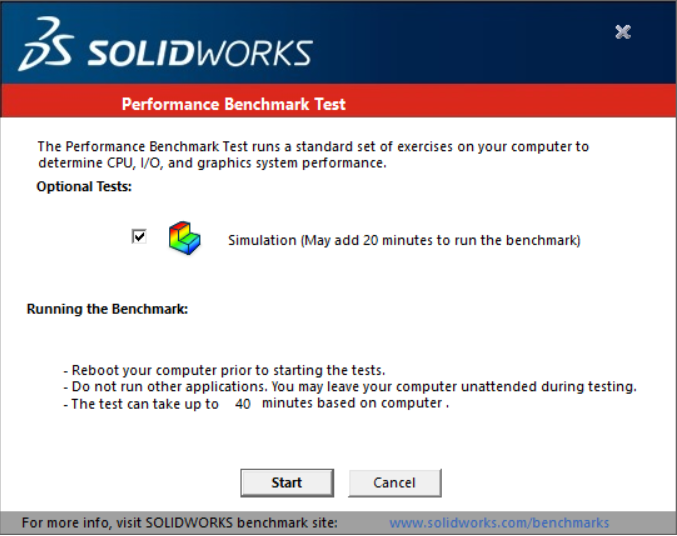 How fast is your computer? SOLIDWORKS Benchmark Test