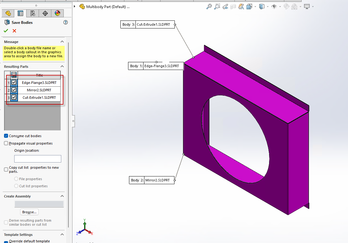 Converting Multibody Parts to Assemblies