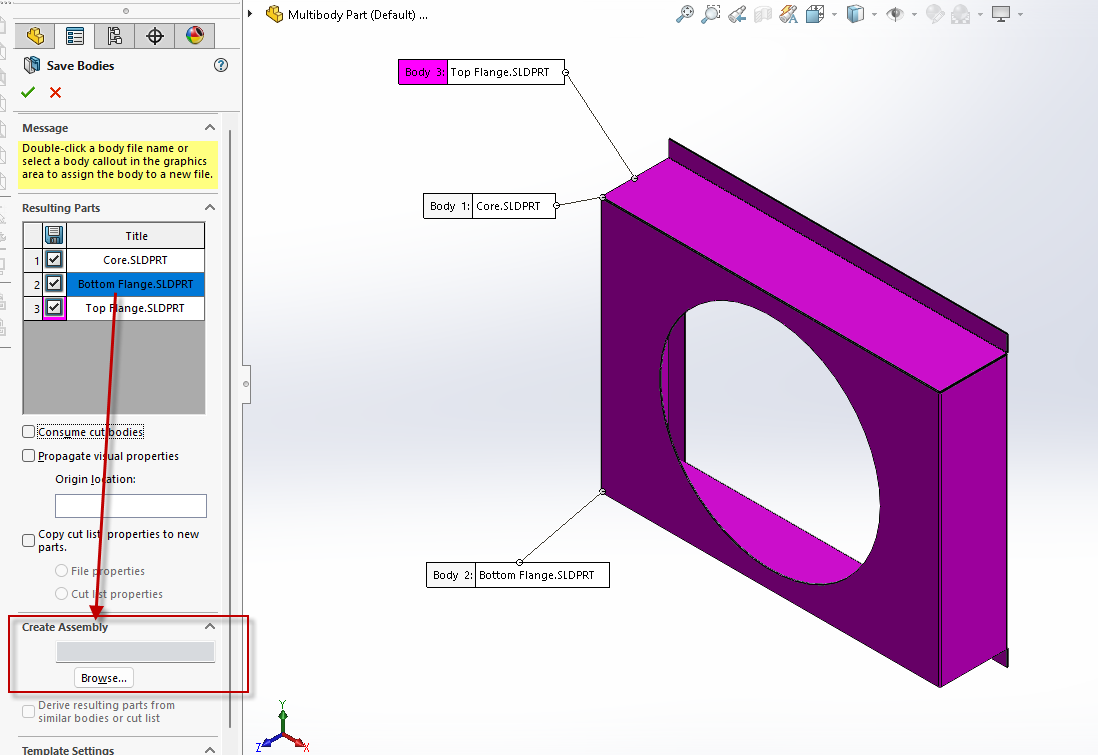 Converting Multibody Parts to Assemblies