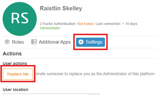 How do I change the 3DEXPERIENCE Administrator?