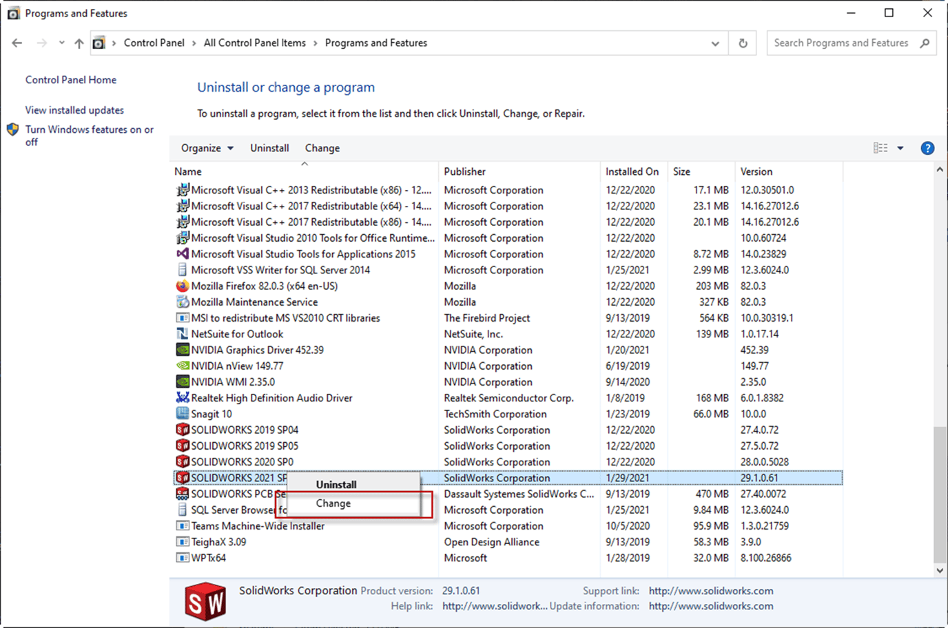 Changing our your SOLIDWORKS Serial Number/License