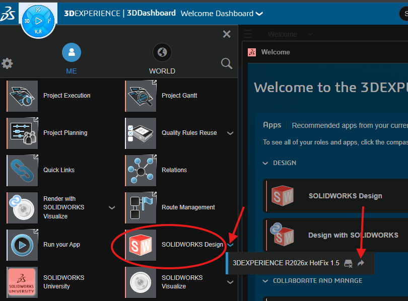 Part 3.1: Installing SOLIDWORKS Design from the 3DEXPERIENCE platform
