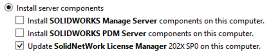 Installing the SolidNetwork License Manager Server