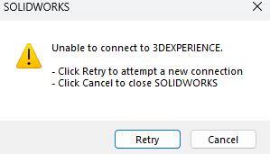 How do I fix the "Login failed" error on SolidWorks Connected?